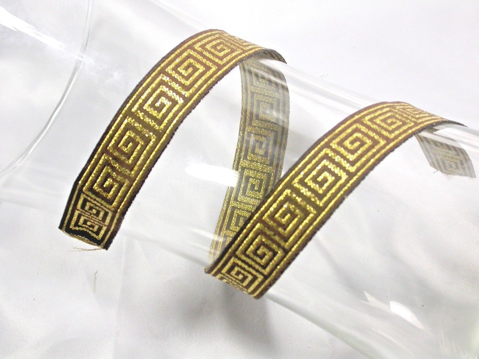 Greek Key Jacquard Ribbon 3/4" (20MM) - Reversible *colors* 5 yards ...