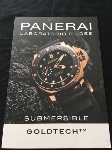 Watch catalog / Catalogue montres PANERAI " Submersible Goldtech " 2019 ...