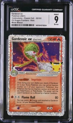 2021 Pokemon Celebrations Gardevoir EX Minor Miscut *Error* 093/101 ...