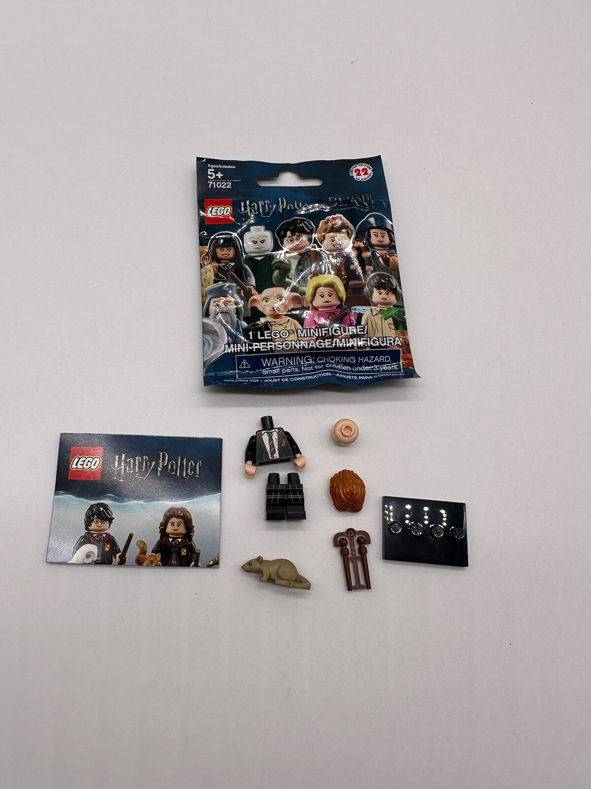 LEGO Ron Weasley with Scabbers (71022) Harry Potter Series 1 Minifigure ...