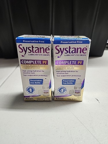 LOT OF 2 Systane Complete PF Preservative Free Eye Drops - 0.34 Oz, | eBay