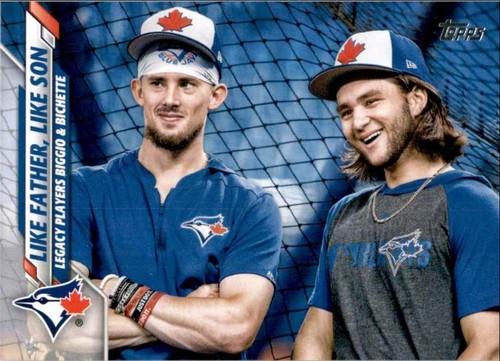 Like Father, Like Son ,Cavan Biggio , Bo Bichette 2020 Topps #61 127902 ...