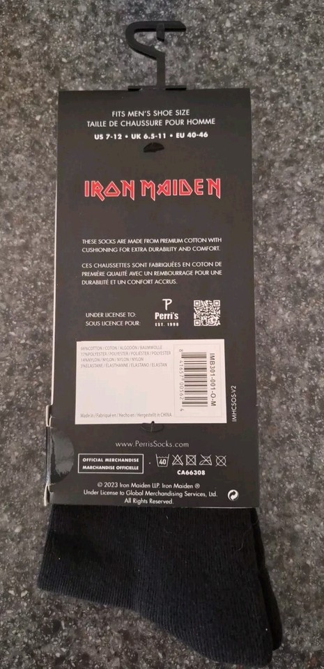 Iron Maiden Killers Socks Black New | eBay
