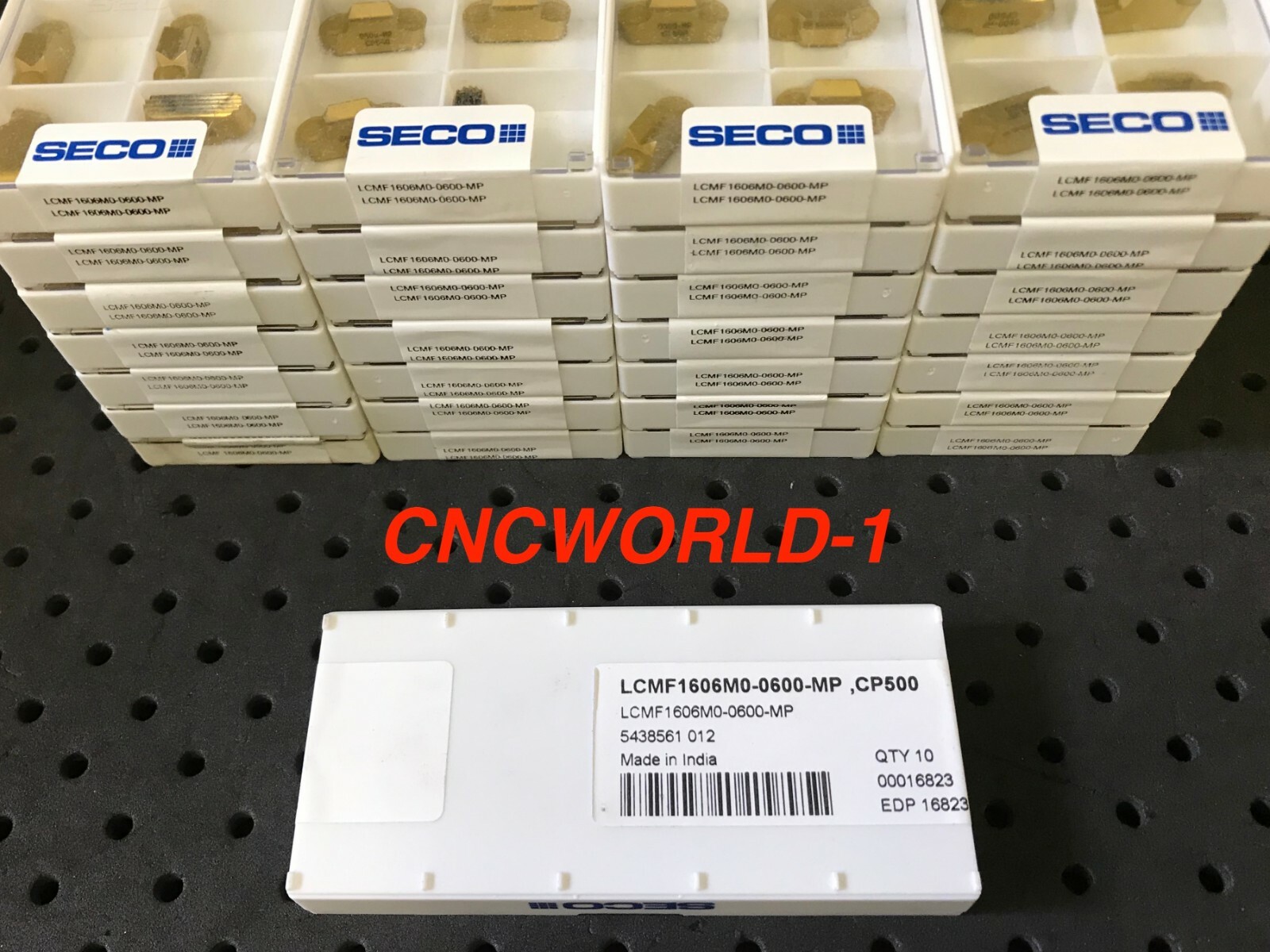10 Pcs Seco LCMF1606M0-0600-MP ,CP500 , 1 Box ! MONEY BACK GUARANTEE ...