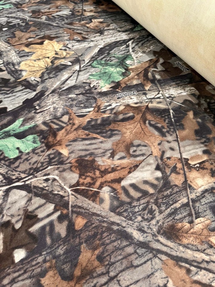 BY THE YARD 60” WIDE COTTON SOFT ADVANTAGE TIMBER CAMOFLAUGE FABRIC ...