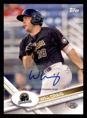 2017 Topps Pro Debut #105 Will Craig Autographs | eBay