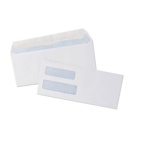 2500 Double Window Security Gummed Check Envelopes - Compatible for ...