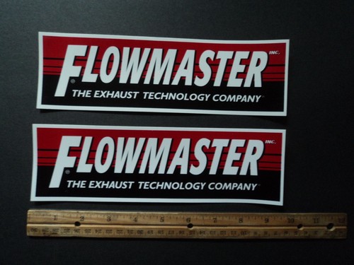 Lot of 2 "Flowmaster" Racing Decals Stickers NASCAR NHRA Road Racing ...