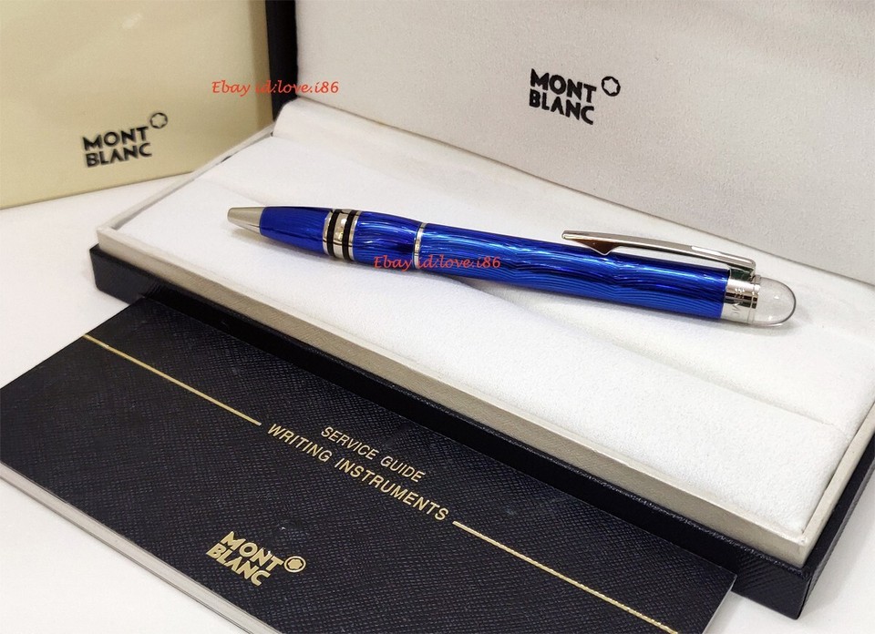 ⭐Montblanc* Starwalker Cool Blue 105760 Pen # "Ballpoint " | eBay