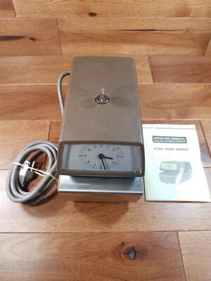 Vintage Amano Automatic Time & Date Stamp Card Punch Stamp Machine ...