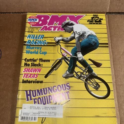 BMX ACTION MAGAZINE October 1986 Freestyle GT Hutch Redline Equipment ...