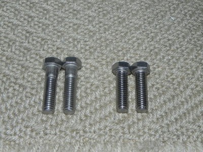 2)7/16-14x1-1/2" & 2) 7/16-14x1-3/4" Stainless Steel 18-8, Hex Head Cap ...