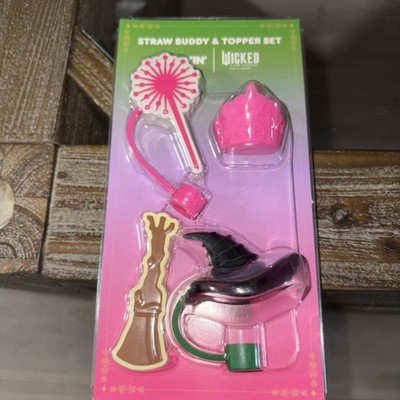 Very Rare Dunkin’/wicked For Good Collaboration Straw Buddy & Topper ...