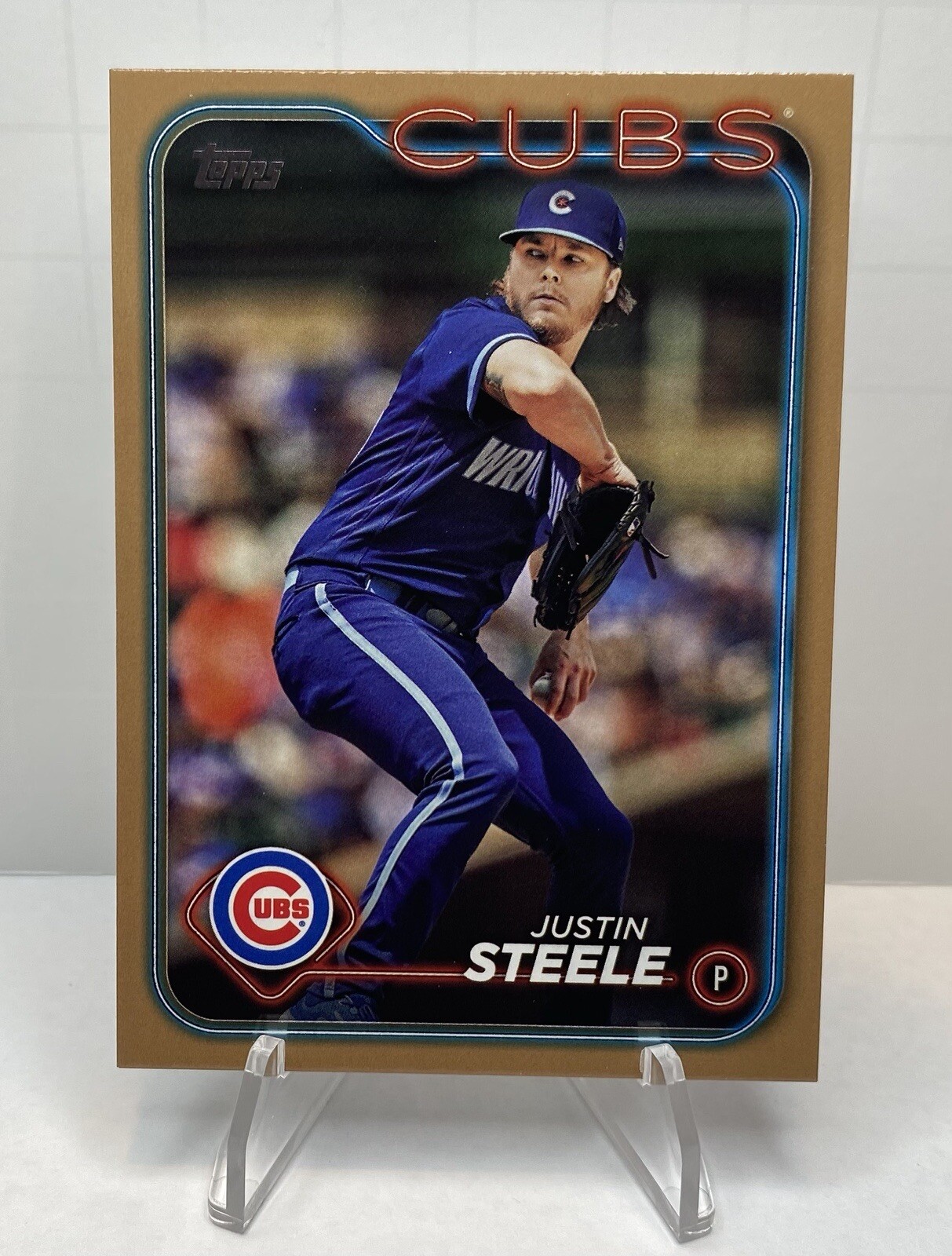 2024 Topps Series 1 Justin Steele #318 Gold Parallel /#1193/2024 ...