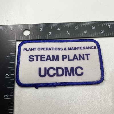Vtg PLANT OPERATIONS & MAINTENANCE STEAM PLANT UCDMC California Patch 23YH | eBay