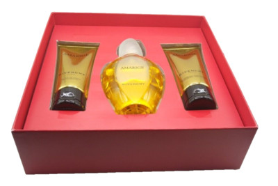 GIVENCHY AMARIGE 3 PIECE GIFT SET EDT, SHOWER GEL, BODY LOTION BRAND ...
