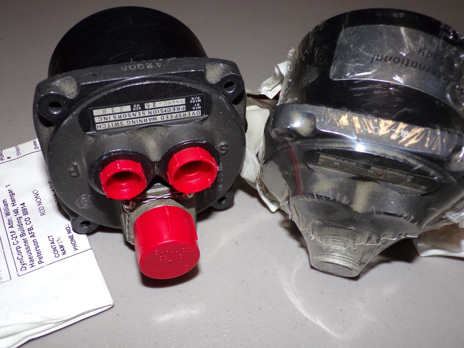 Learjet Aircraft Overspeed Warning Switches 6600380-1 | eBay