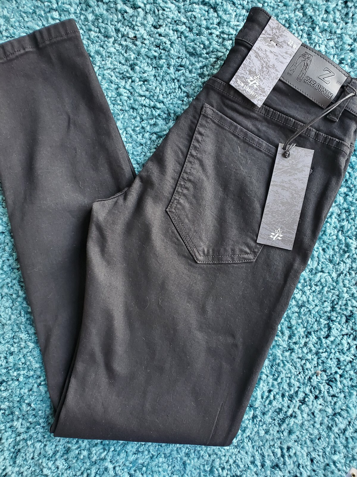 Ziz Denim Men Slim Straight Fit Size 32W Black | eBay