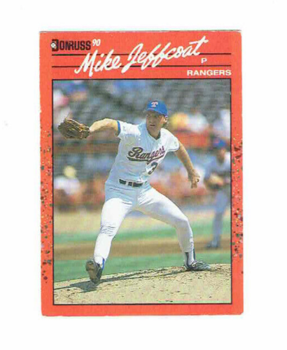 Mike Jeffcoat Rangers Pitcher #521 Donruss 1990 Baseball Card | eBay