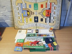 ⭐ Vintage 1ST Edition TOTOPOLY c 1938 Waddingtons LEAD Horse Racing ...