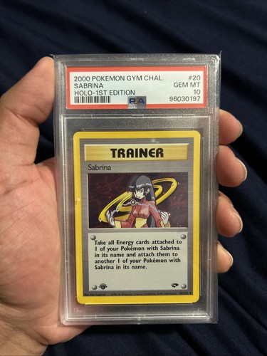 Pokémon TCG Gym Challenge Sabrina Trainer Holo 20/132 PSA 10!!! | eBay