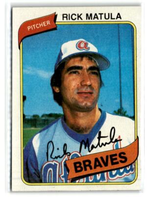 1980 Topps Baseball #596 Rick Matula Rookie Atlanta Braves | eBay