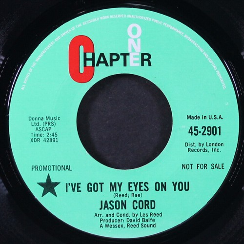 JASON CORD: i've got my eyes on you CHAPTER ONE 7" Single 45 RPM | eBay