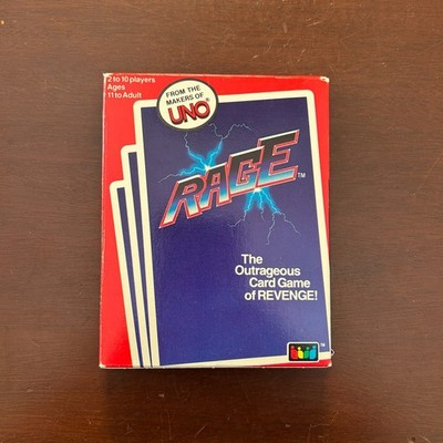 Vintage 1983 Rage Game Cards Still Sealed Makers of Uno 2-10 Players ...