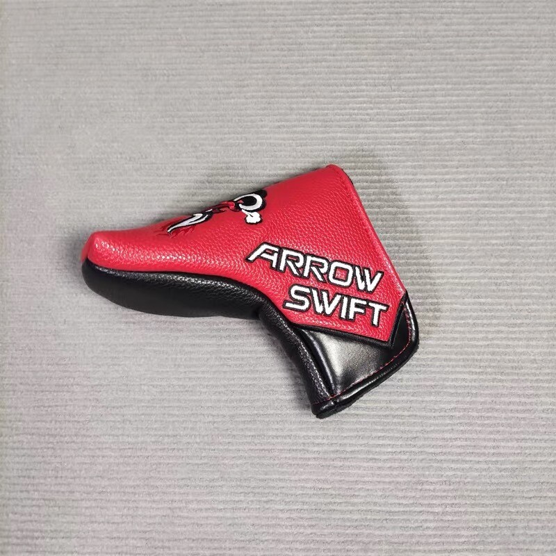 Golf Club Mallet Blade Putter Head Cover Mad Bull Fire Style Black Red ...