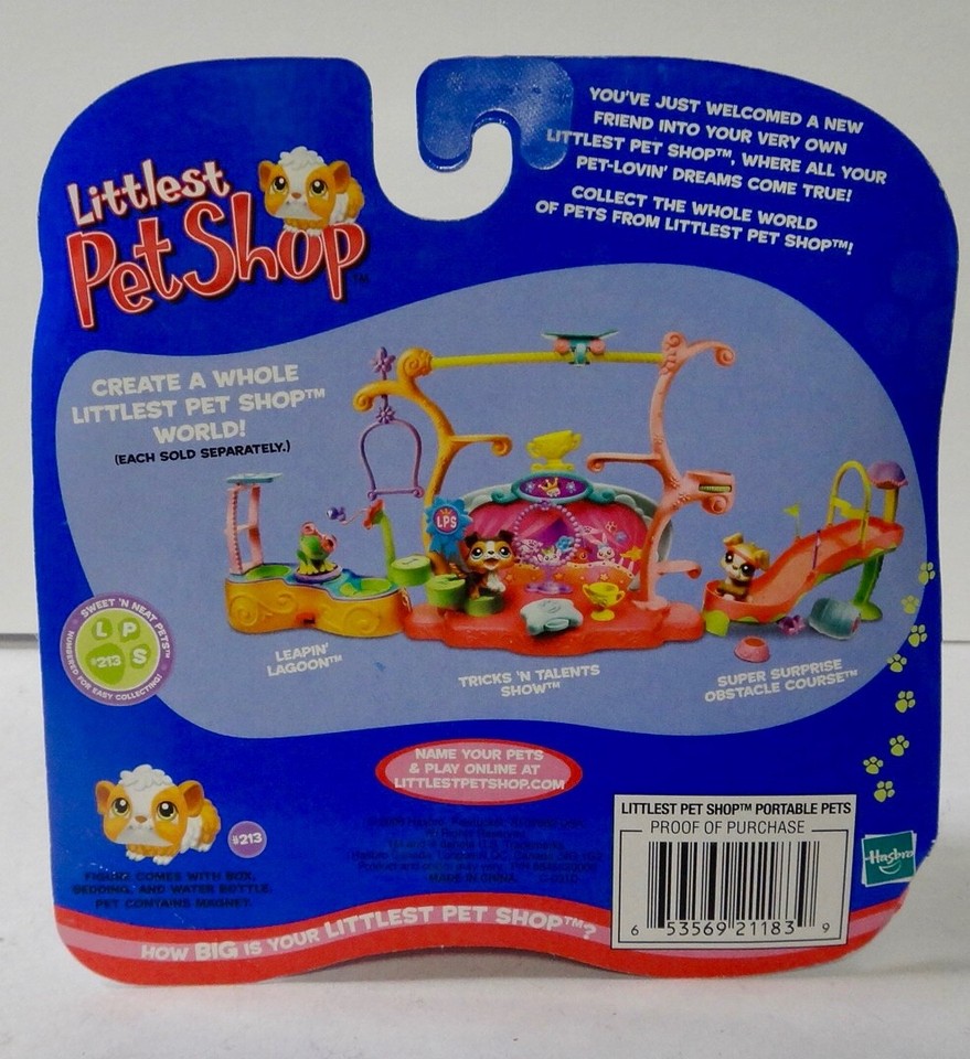 New 2006 Littlest Pet Shop LPS Portable Brown Hamster with Box & Feeder ...