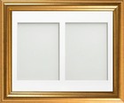 Multiple Photo Picture Frames Eldridge Gold With Multi Aperture Collage ...