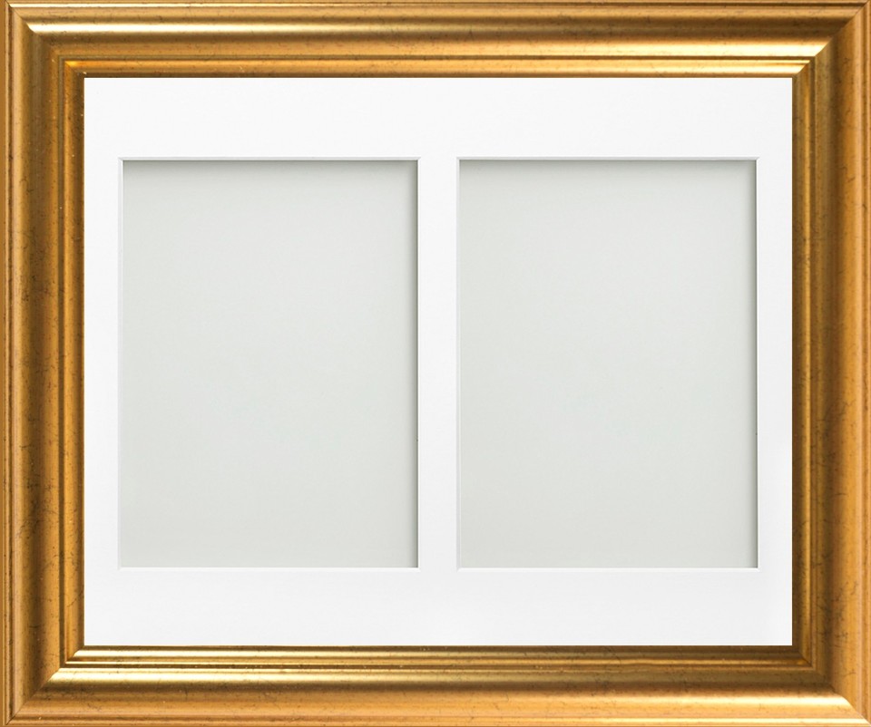 Multiple Photo Picture Frames Eldridge Gold With Multi Aperture Collage ...