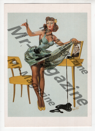 Joyce Ballantyne Art 4"x6" Postcard Sexy Cheesecake Vintage Risqué Pinup PL-57 | eBay