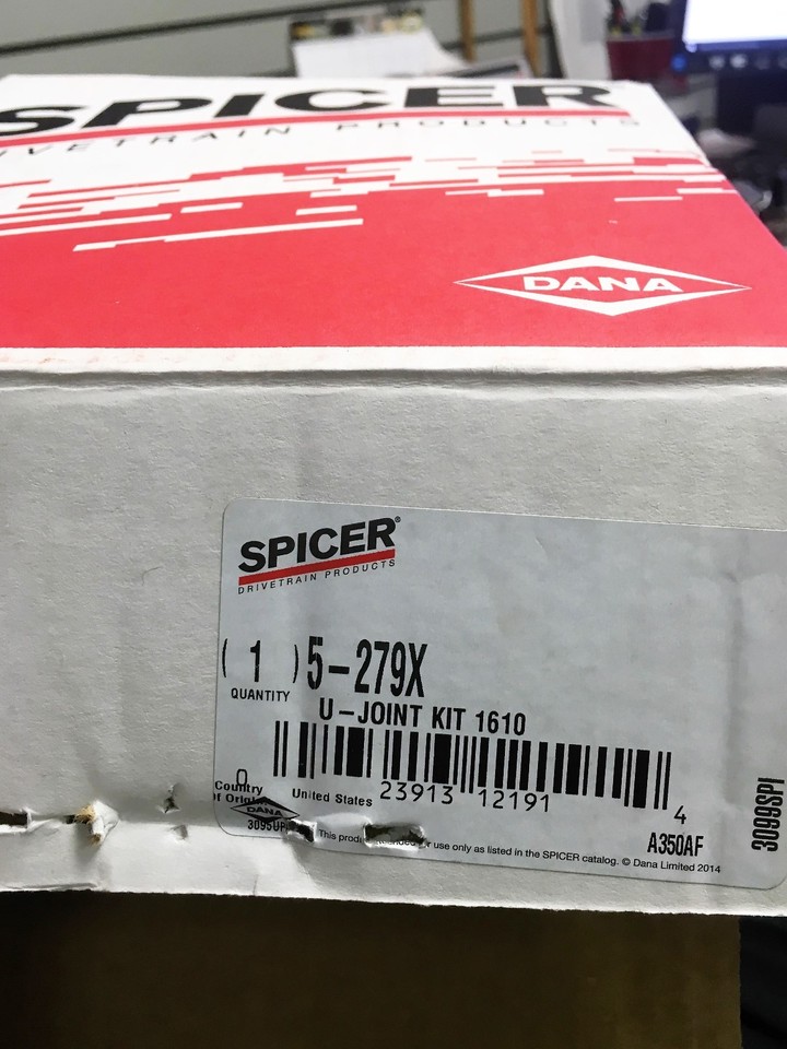5-279X Dana Spicer Universal Joint (U-Joint) fits 1610 Series Driveline ...