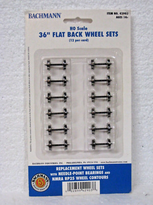 HO 36" FLAT BACK WHEELS 12pc BACHMANN 36" WHEELS SETS 42903 | eBay
