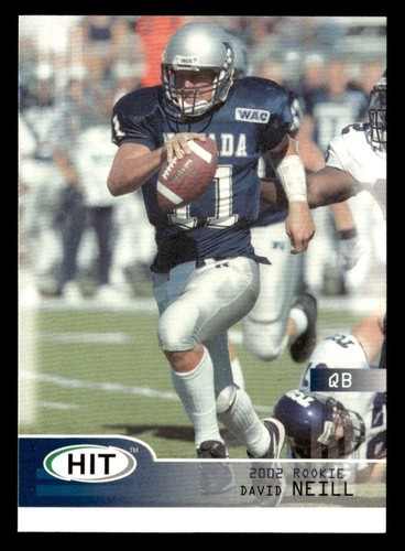 David Neill 2002 SAGE HIT Card #11 Nevada Wolf Pack | eBay