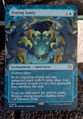 MTG Fraying Sanity 19 Borderless Wilds of Eldraine: Enchanting Tales ...