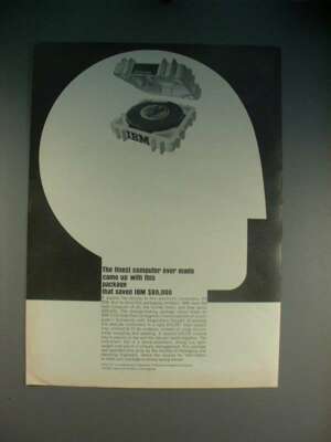 1965 Dylite Packaging Ad w/ IBM Computer 1316 Disk Pack | eBay