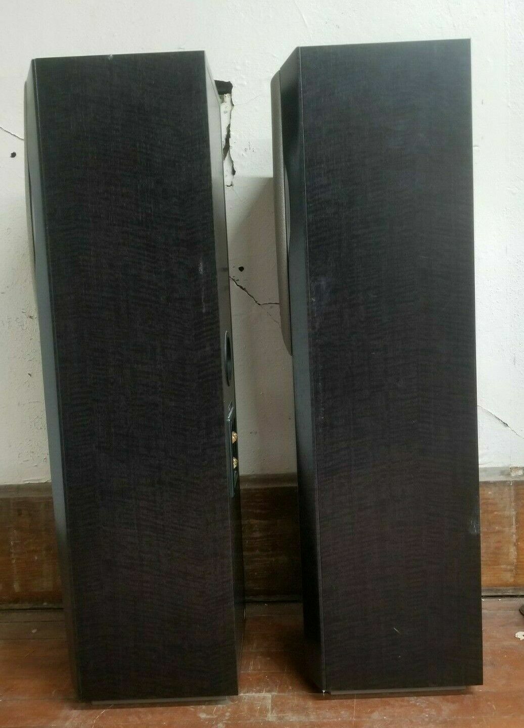 Pair INFINITY Black Onyx Interlude IL30 Bi-Wired Front Tower Speakers ...