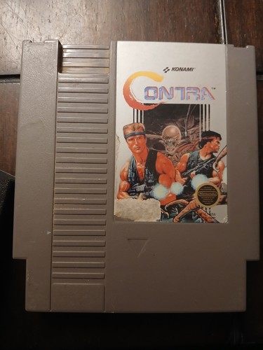Contra (Nintendo NES, 1985) Vintage Game With Dust Cover - Konami ...