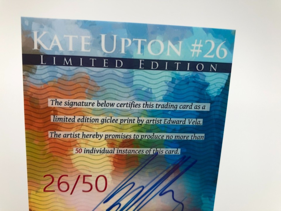 KATE UPTON #26 Limited Sketch Art Card SP/50 Artist Signed SPORTS ...