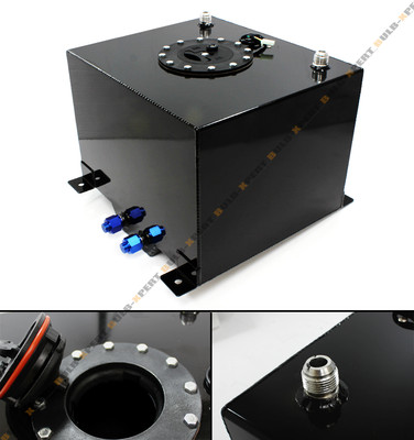 8 GALLON 30.5L BLACK ALUMINUM RACING/DRIFT FUEL CELL GAS TANK W/ LEVEL ...