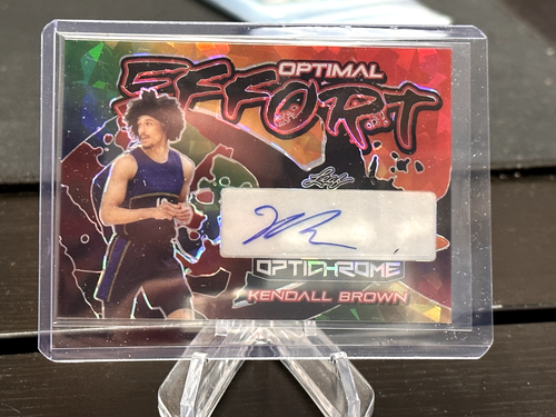 KENDALL BROWN 2022-23 LEAF OPTICHROME OPTIMAL EFFORT AUTOGRAPH /3 | eBay