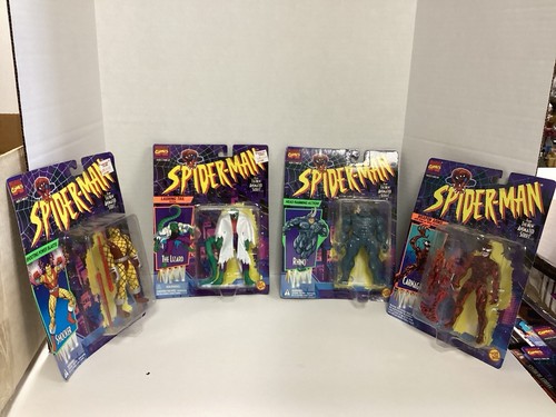 Toybiz 1994 Spider-Man The Animated Series( Lot 1 )Shocker,Lizard ...