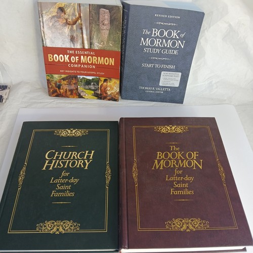 LDS Book of Mormon Leather Sermons Book lot of 4, 2 Study Guides ...