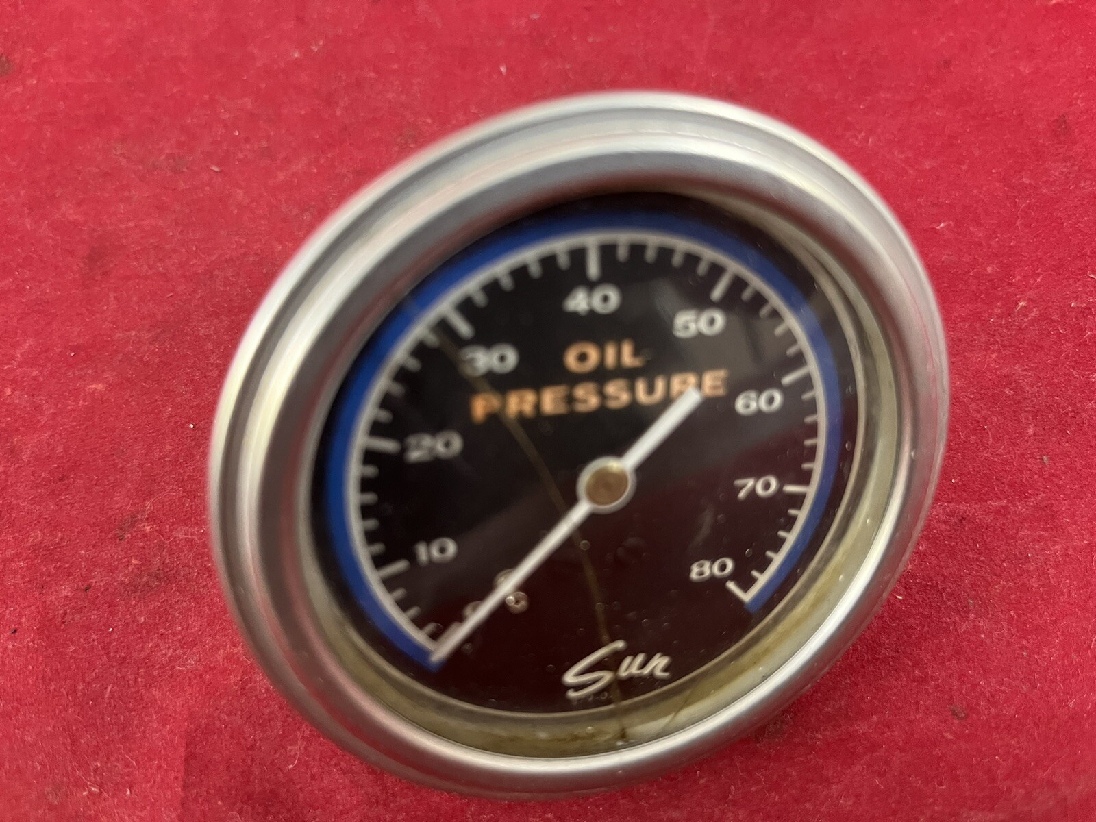 Sun 2 5/8” Oil Pressure Blueline Gauge | eBay
