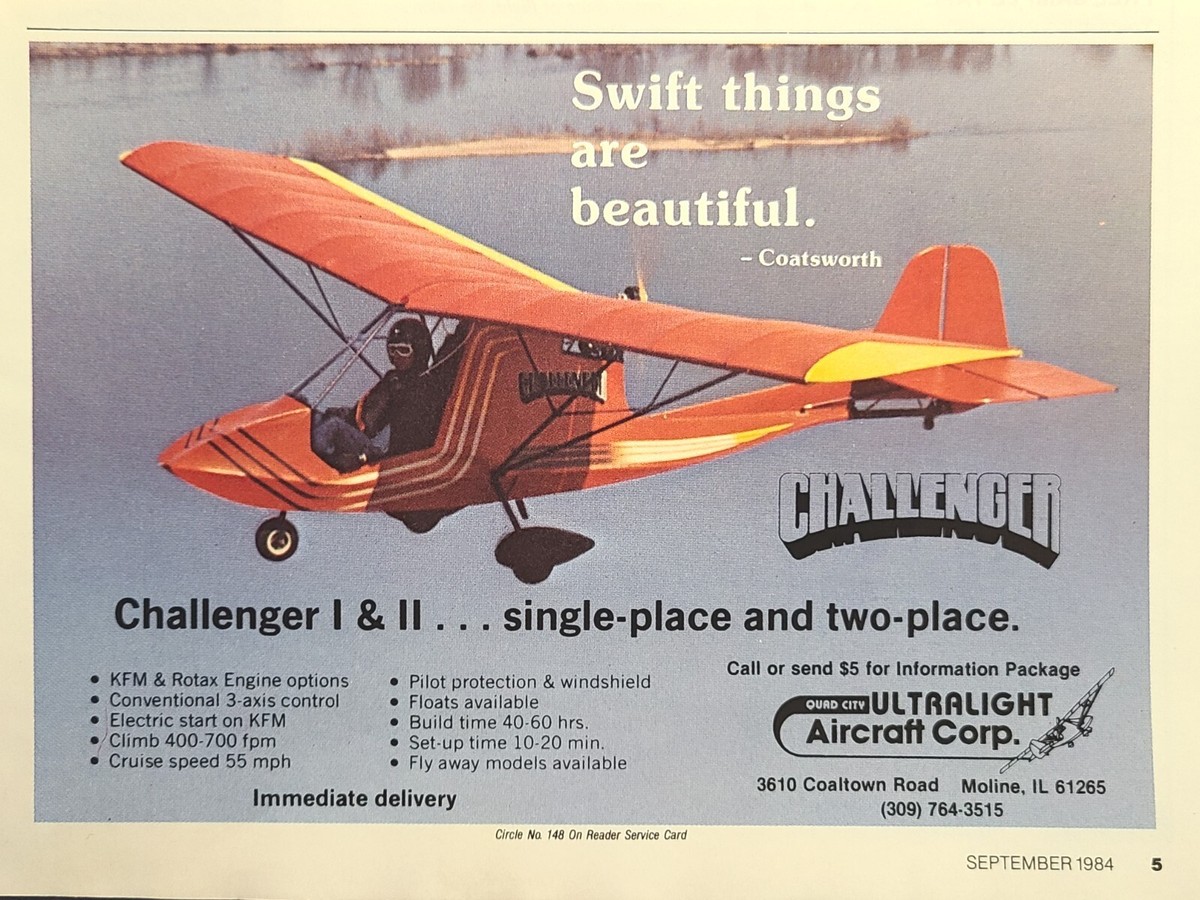 Quad City Challenger Ultralight Aircraft