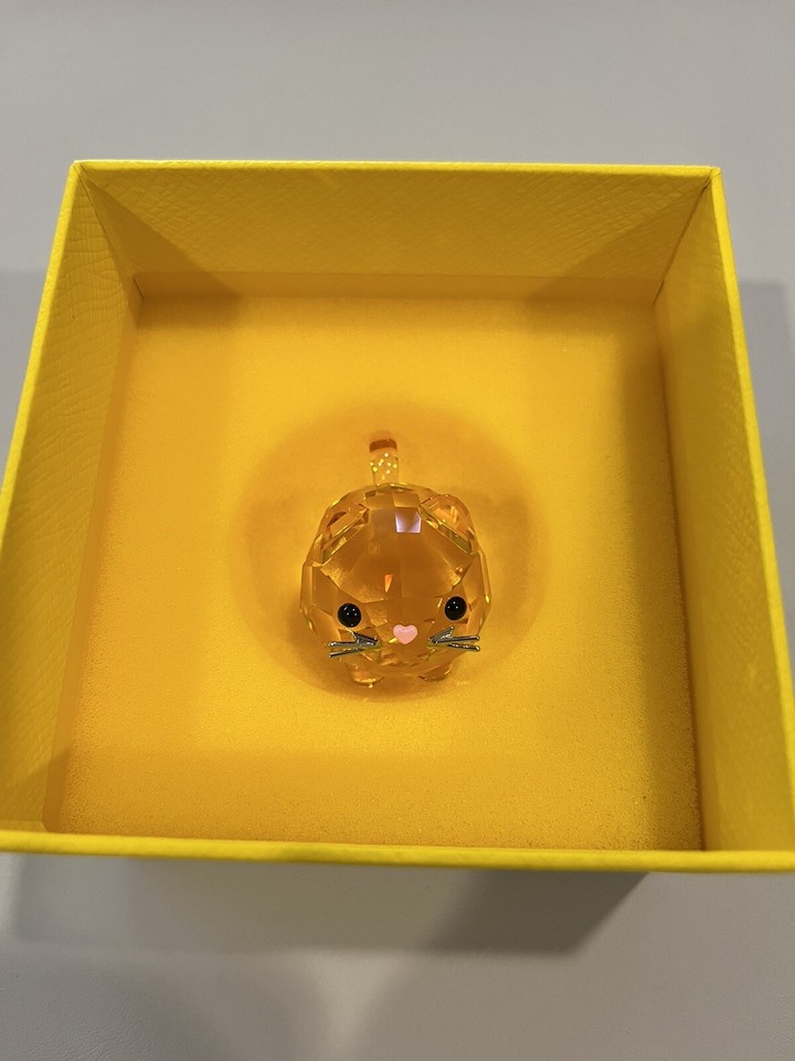 Swarovski Crystal Chubby Cats YELLOW CAT 5658325 | eBay