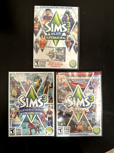 The Sims 3 Bundle for PC: Supernatural, Generations Expansion Pack ...