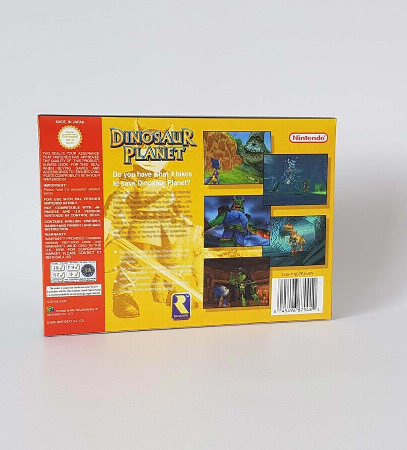 Dinosaur Planet (Unreleased) Nintendo N64 Box In PAL UKV Artwork With ...